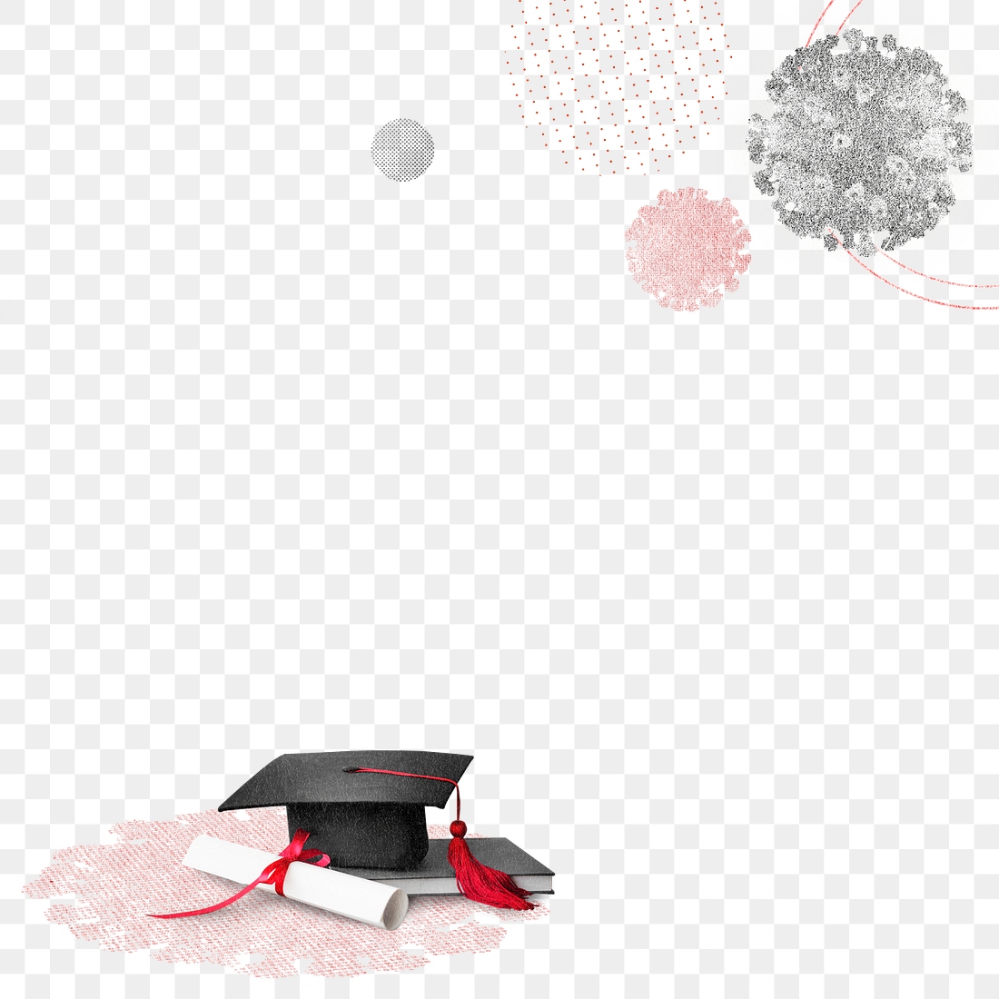 Graduation covid-19 era png border | Premium PNG - rawpixel