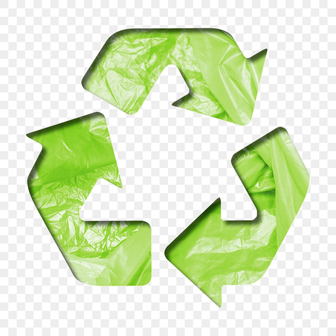 Png recycling symbol green plastic | Premium PNG Sticker - rawpixel