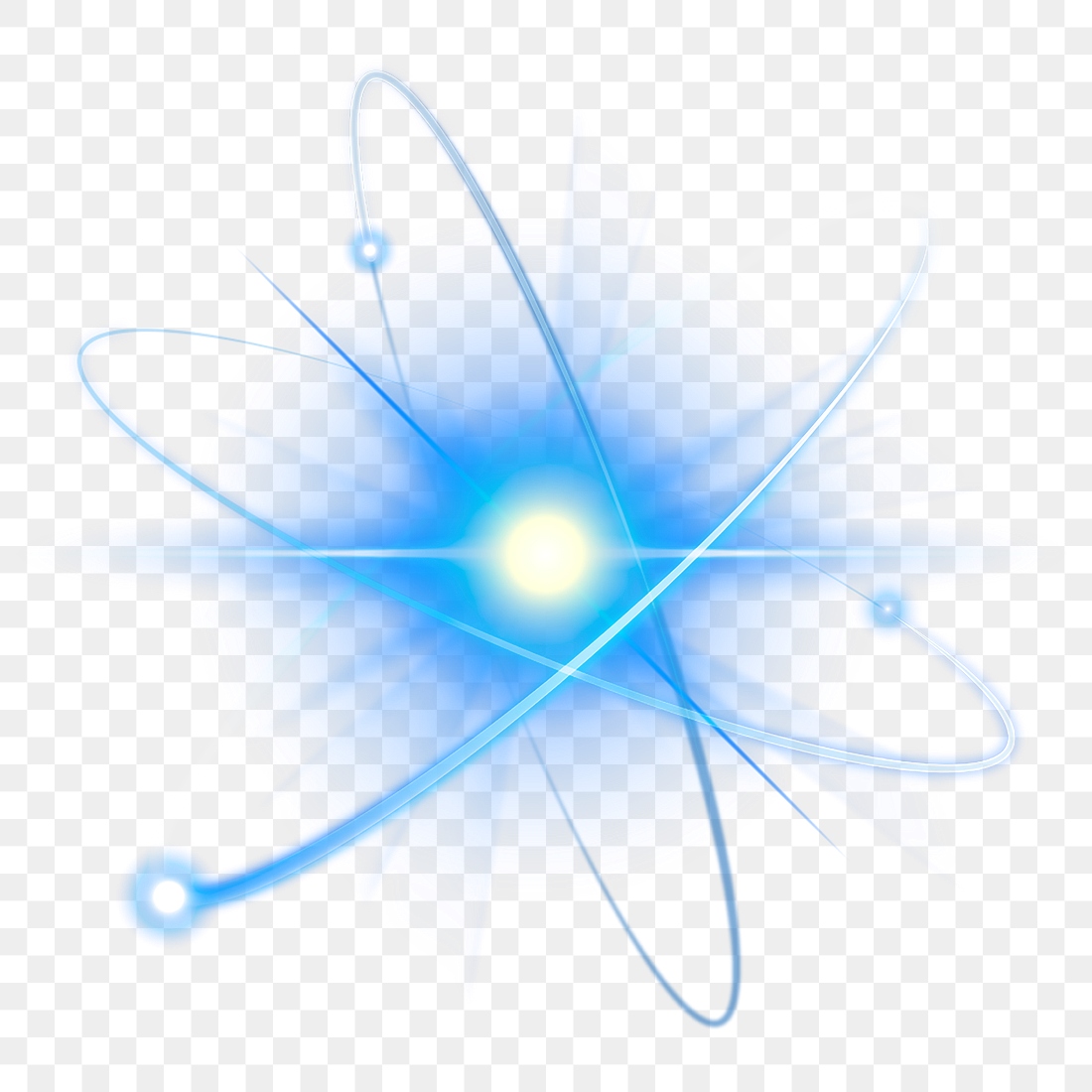 Atom science biotechnology blue png | Premium PNG Sticker - rawpixel