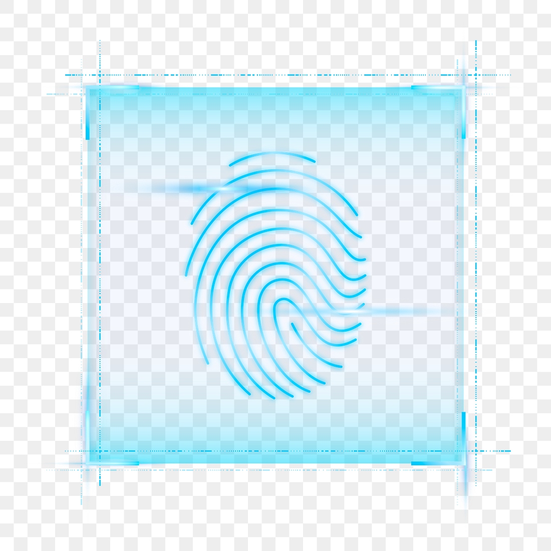 Fingerprint biometric scan png cyber | Premium PNG Sticker - rawpixel