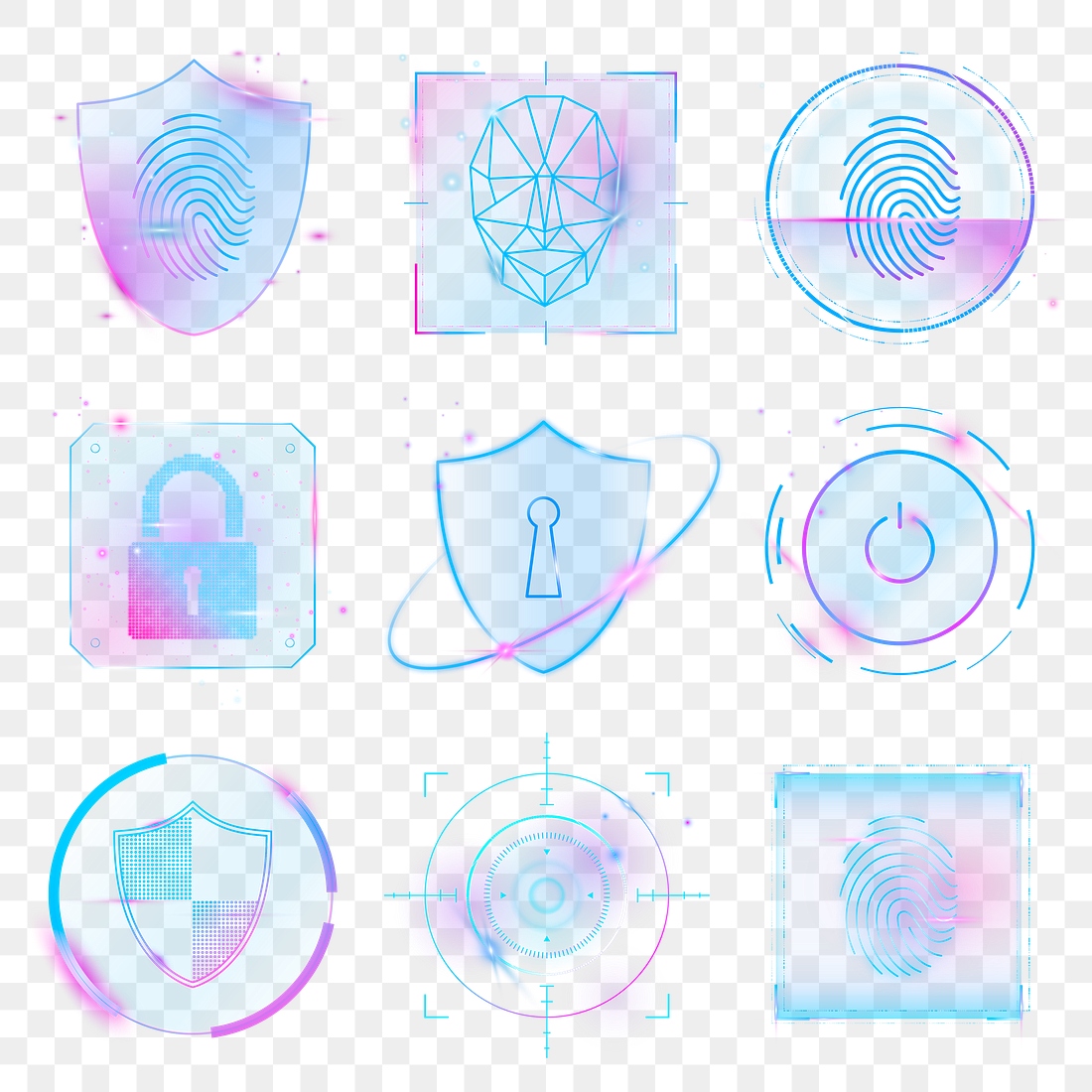 Cyber security technology png set | Premium PNG - rawpixel