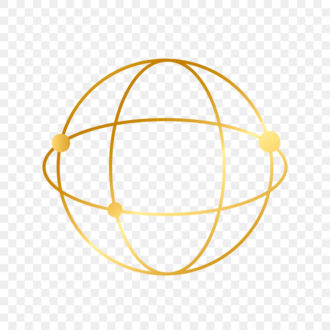 Global network icon png gold | Premium PNG Sticker - rawpixel