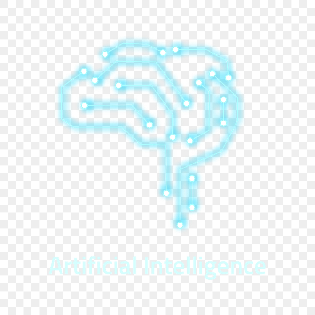AI brain logo png blue | Premium PNG Sticker - rawpixel