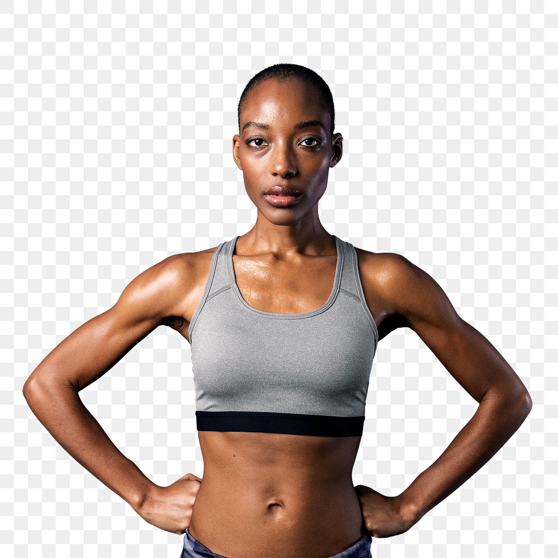 Black woman sportswear transparent png | Premium PNG - rawpixel