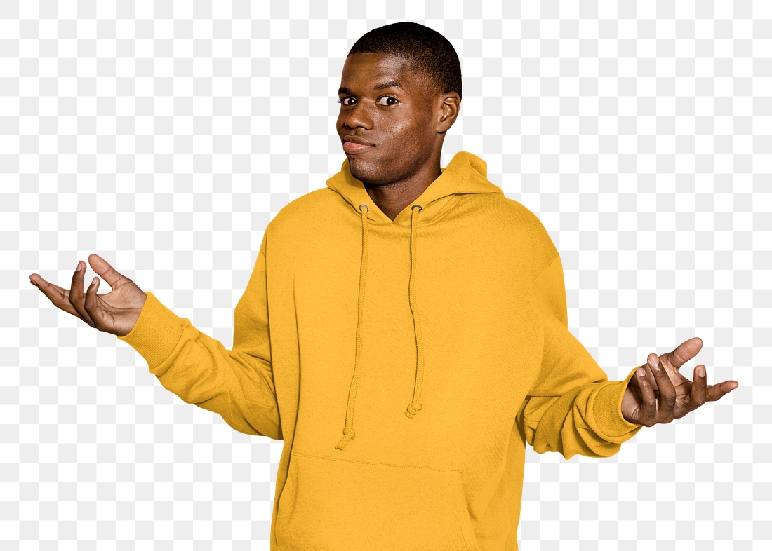 Confused man png sticker, transparent | Premium PNG - rawpixel