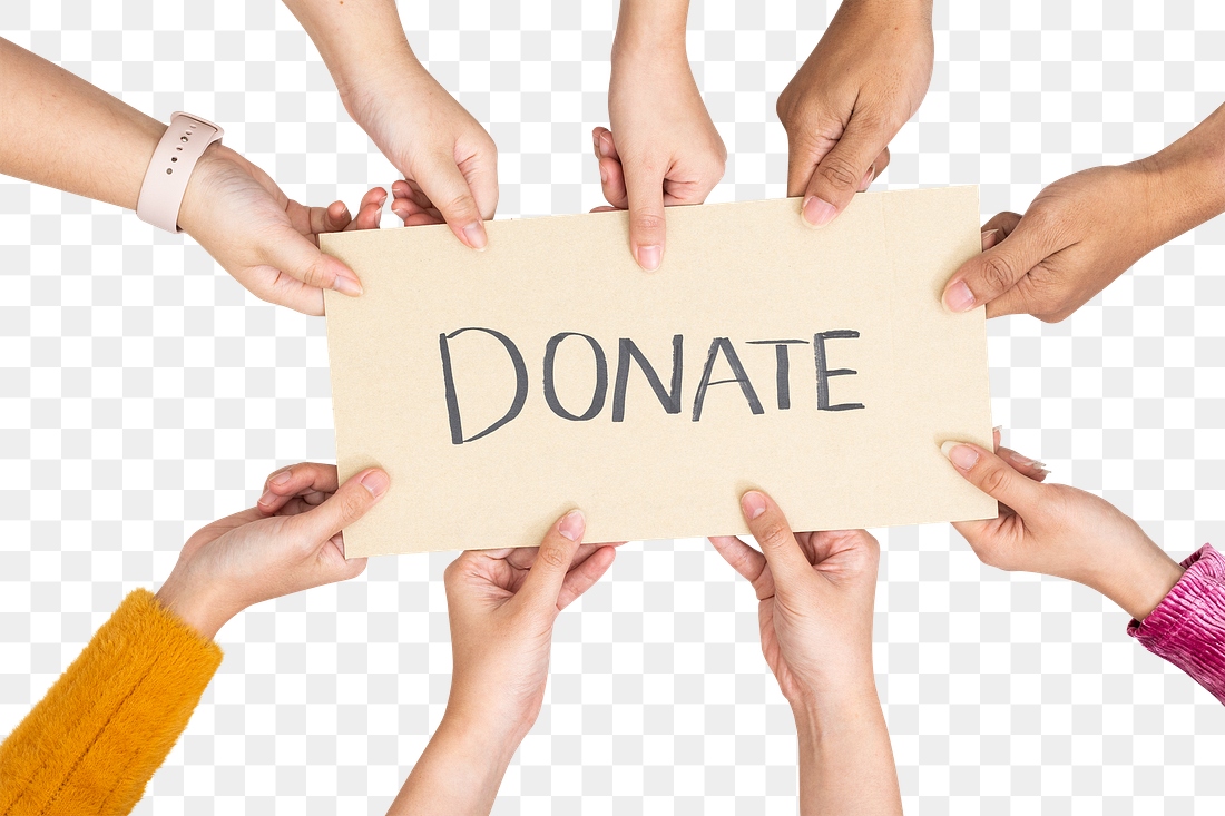 Png Donate sign mockup charity | Premium PNG Sticker - rawpixel