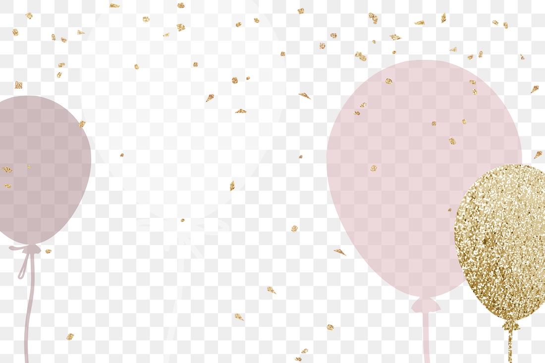 Pink balloons border png transparent | Premium PNG - rawpixel