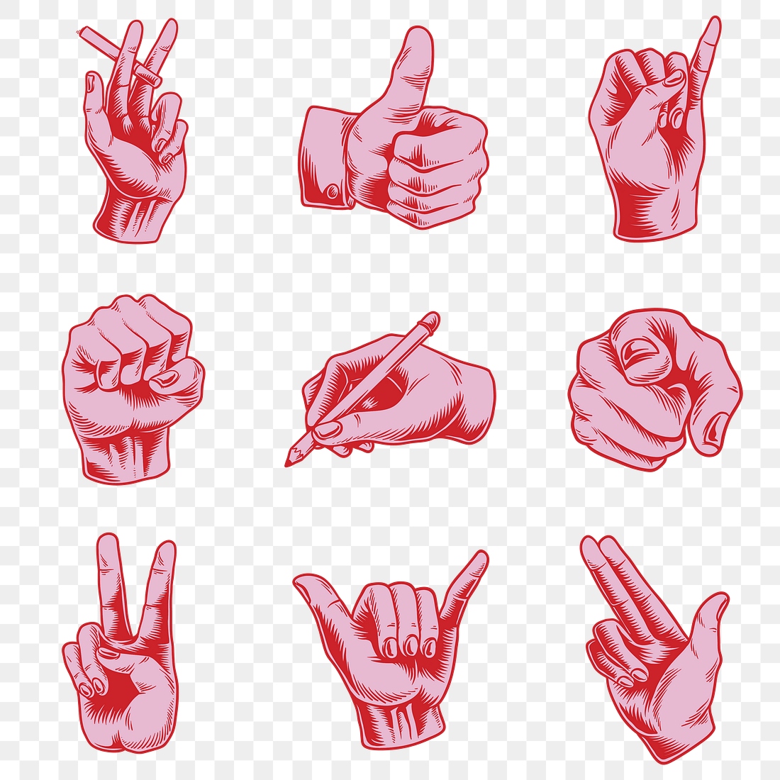 Cool hand gesture design element | Premium PNG - rawpixel