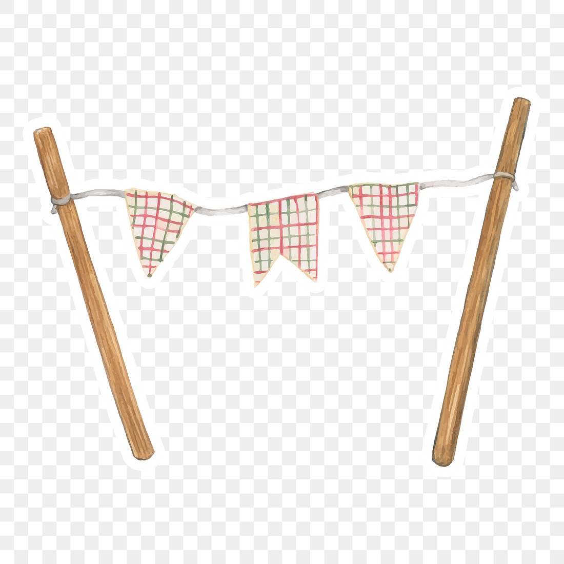 Hand drawn flag banner sticker | Premium PNG Sticker - rawpixel