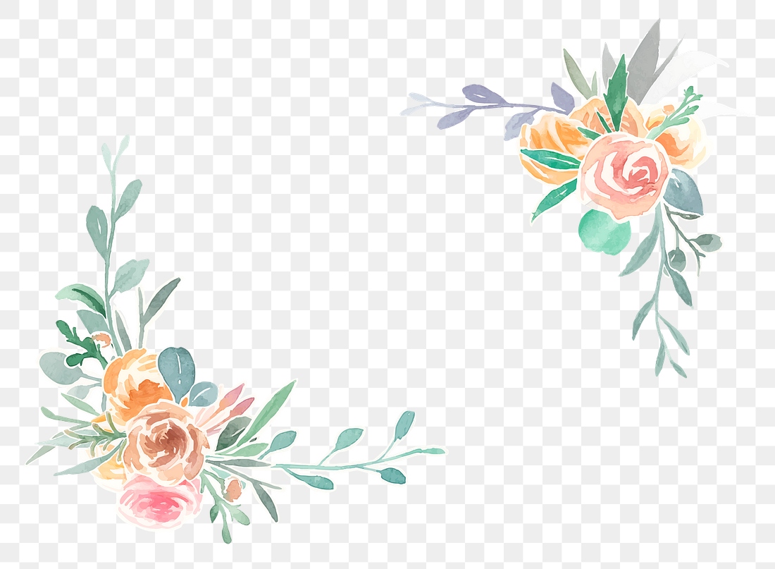 Floral png border sticker, vintage | Premium PNG Sticker - rawpixel
