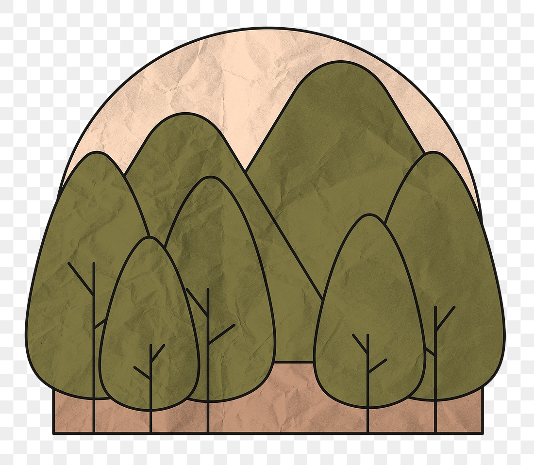 Png forest sticker environment illustration | Premium PNG Sticker ...