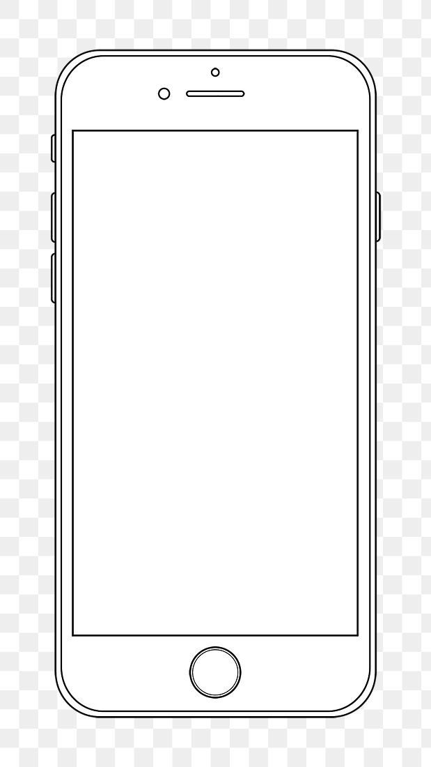 iPhone png outline sticker, clipart | Premium PNG Sticker - rawpixel