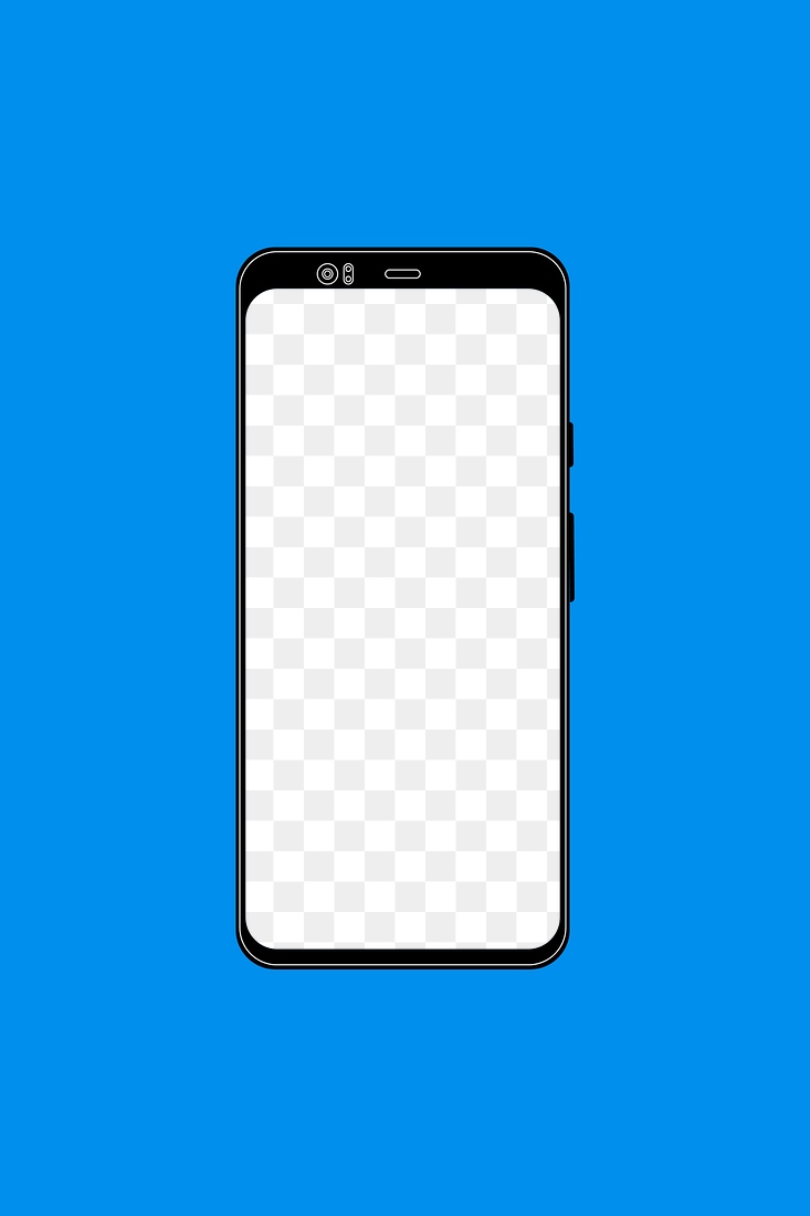 Phone png screen mockup, digital | Premium PNG - rawpixel