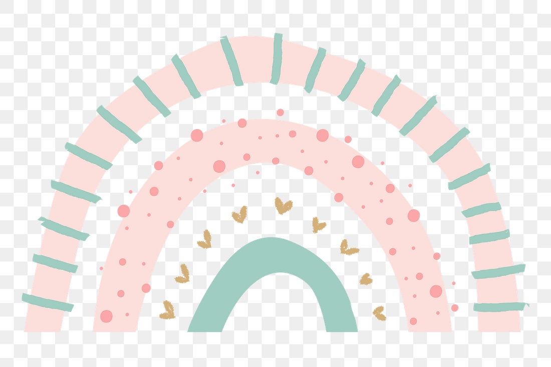 Rainbow PNG sticker cute doodle | Premium PNG Sticker - rawpixel