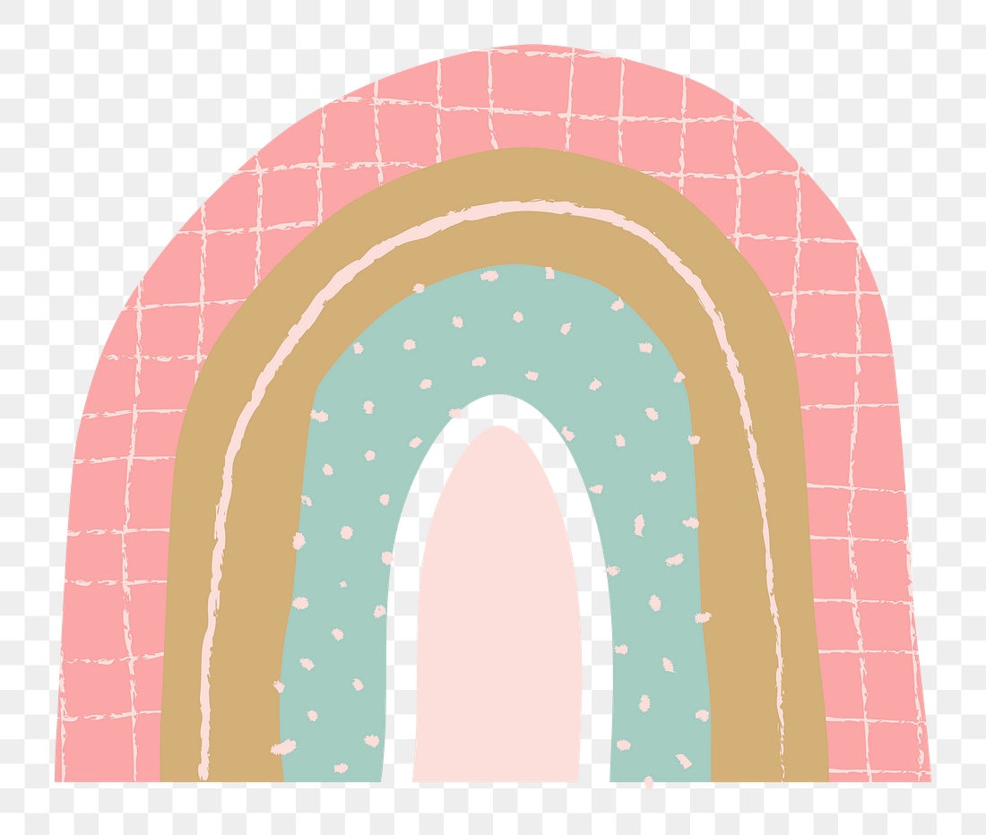 Rainbow PNG sticker cute doodle | Premium PNG Sticker - rawpixel