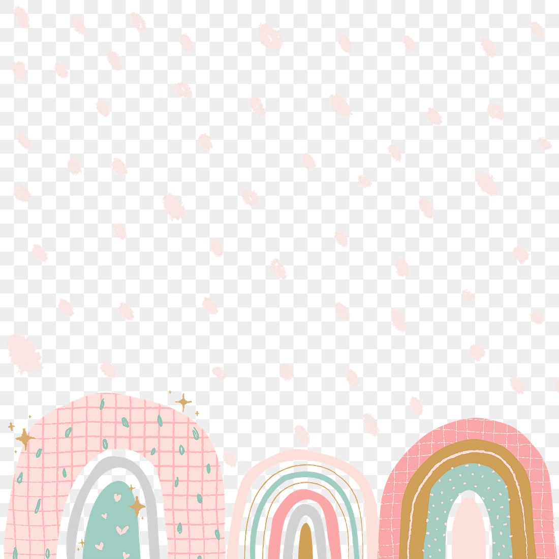 Rainbow PNG, cute doodle transparent | Free PNG - rawpixel