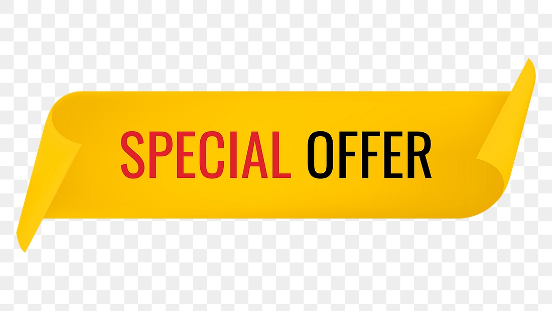 Special offer png banner sticker, | Premium PNG - rawpixel