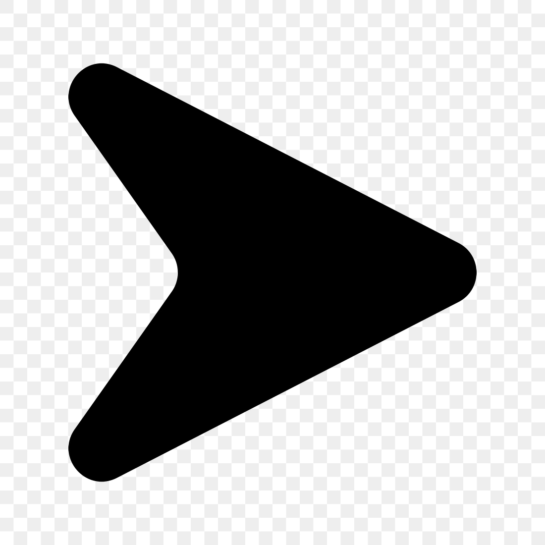 Dash arrow png icon, black | Premium Icons Sticker - rawpixel