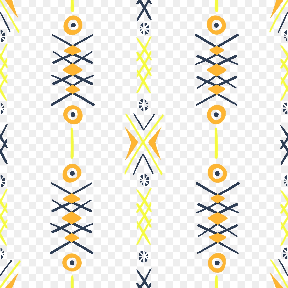 Tribal seamless pattern png, colorful | Premium PNG - rawpixel