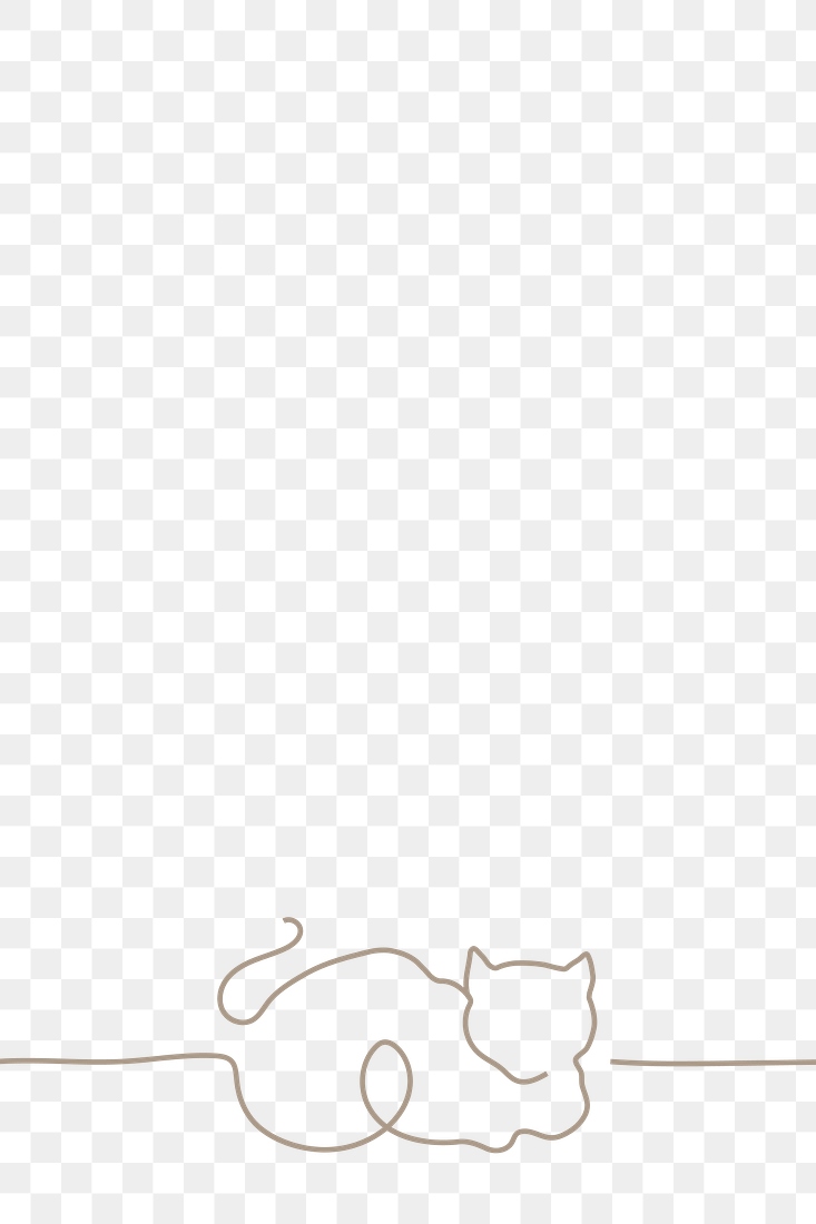 Minimal cat border png, transparent | Premium PNG - rawpixel