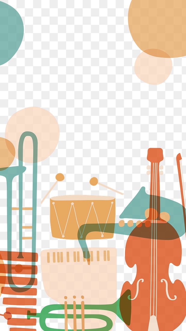 Aesthetic jazz png border background, | Premium PNG - rawpixel