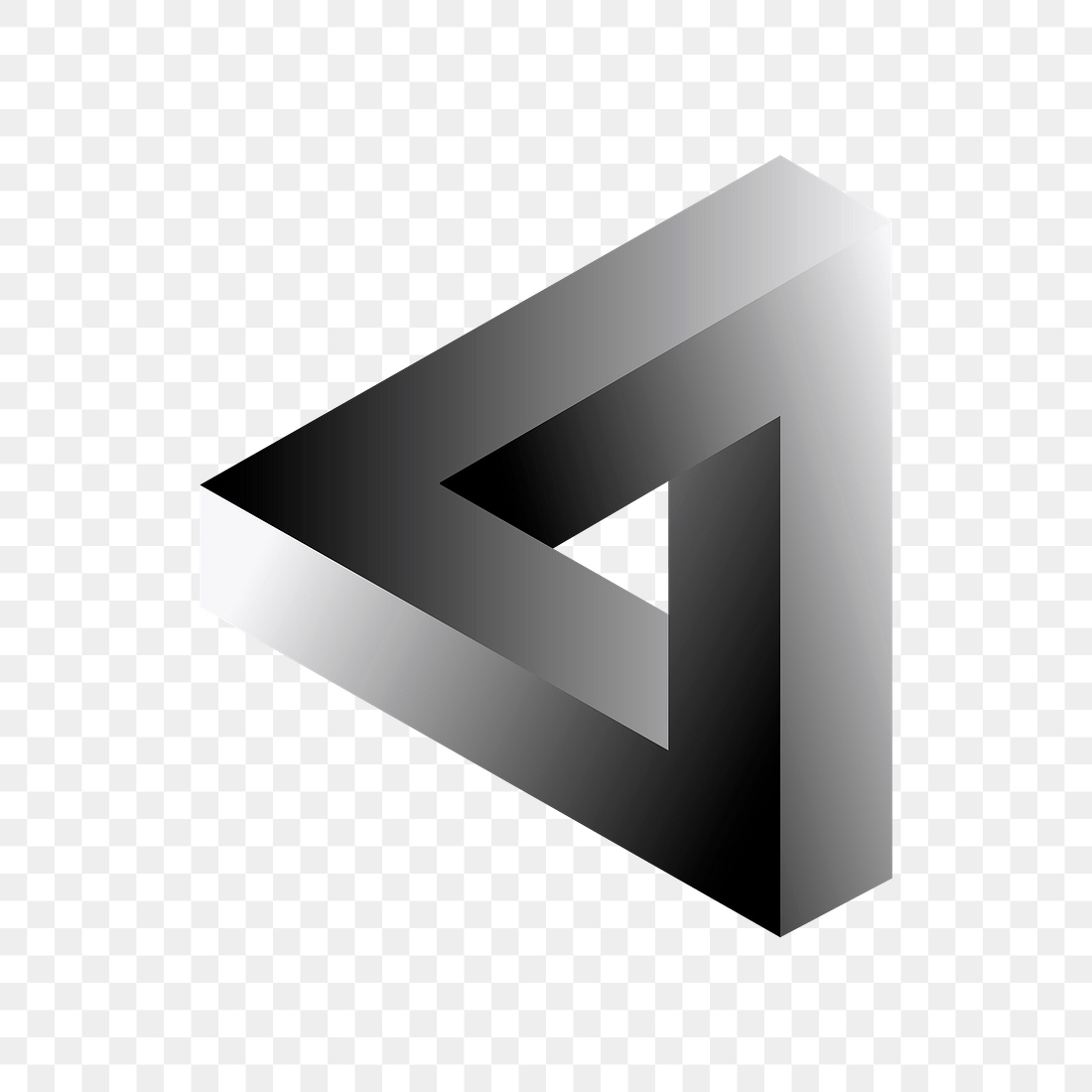 PNG black triangle logo element | Premium PNG Sticker - rawpixel