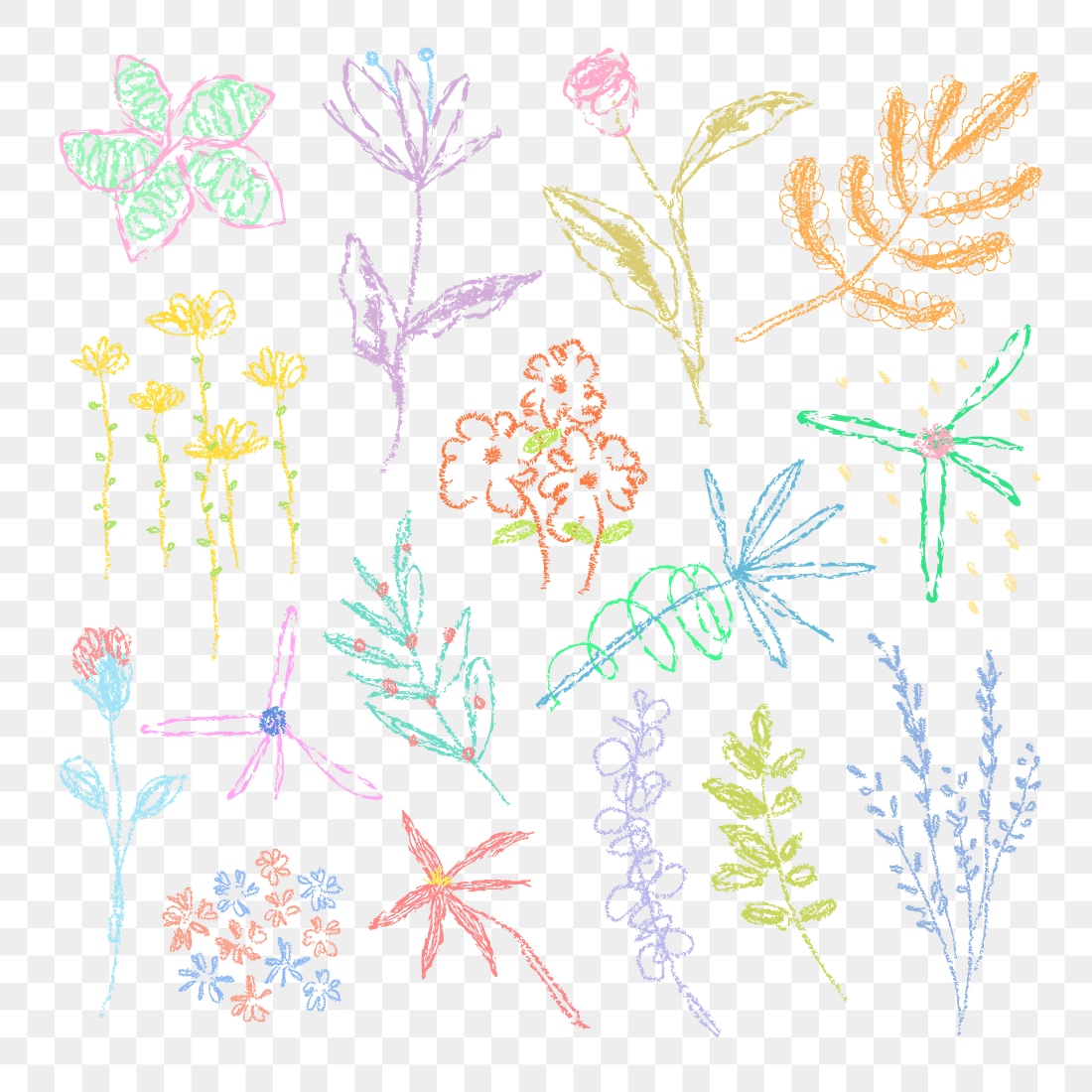 Floral line art png transparent | Premium PNG - rawpixel