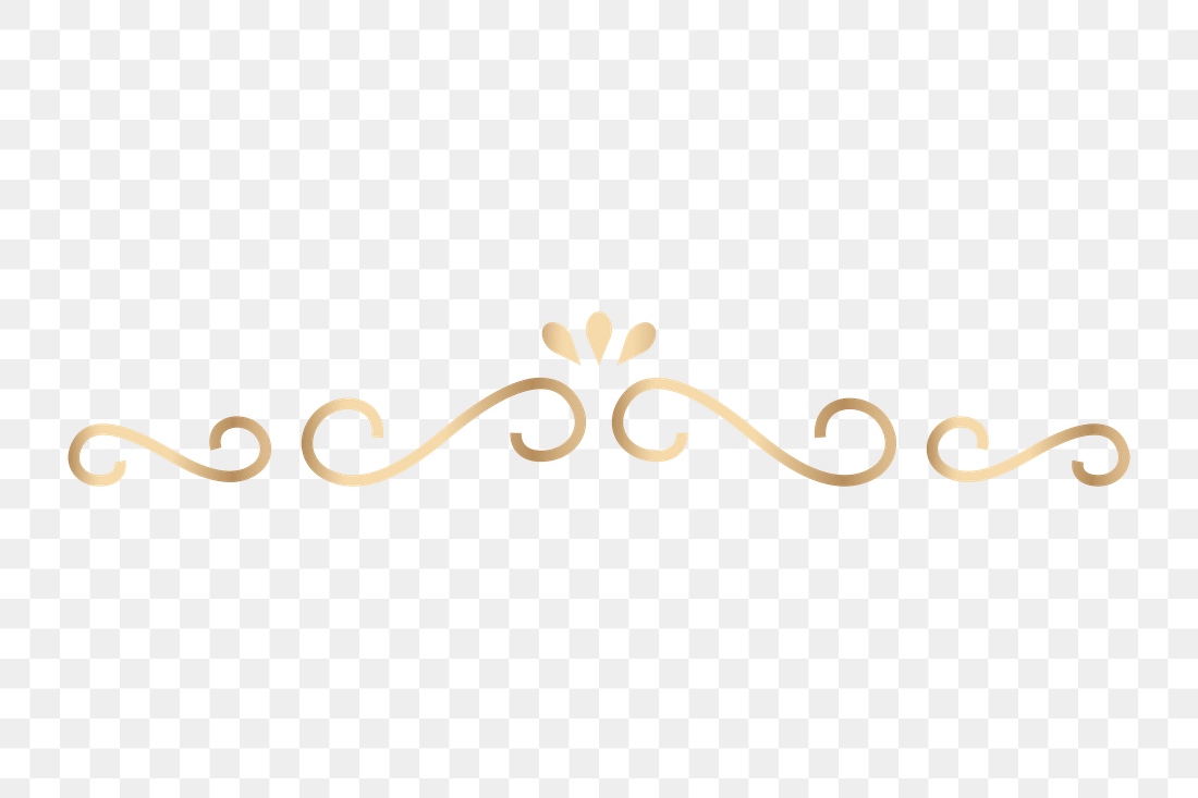 Png gold divider, luxury vintage | Premium PNG Sticker - rawpixel
