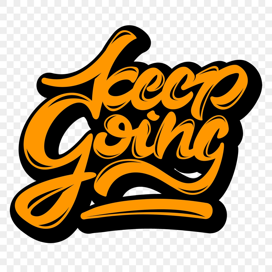 Png keep going handwritten sticker | Premium PNG Sticker - rawpixel