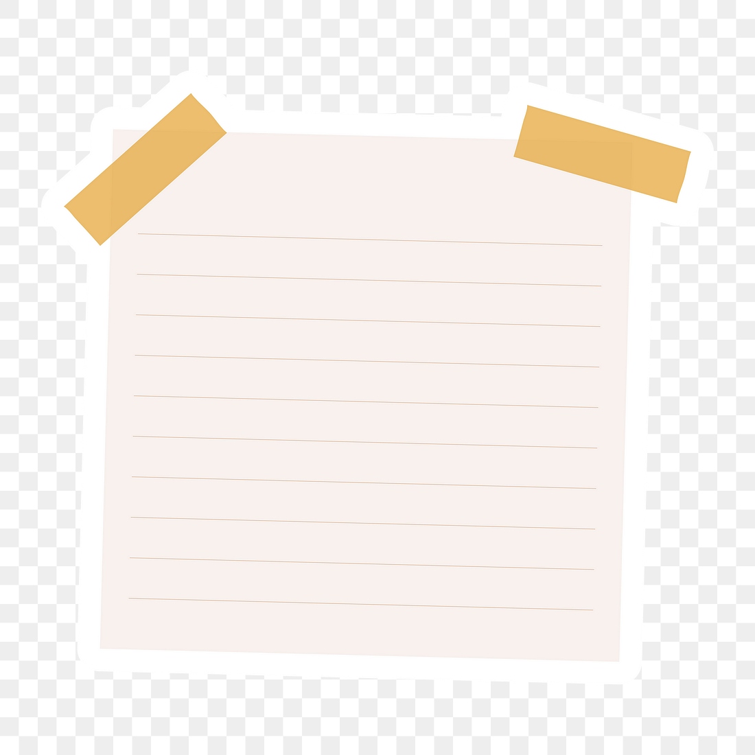 Pink lined notepaper journal sticker | Premium PNG Sticker - rawpixel