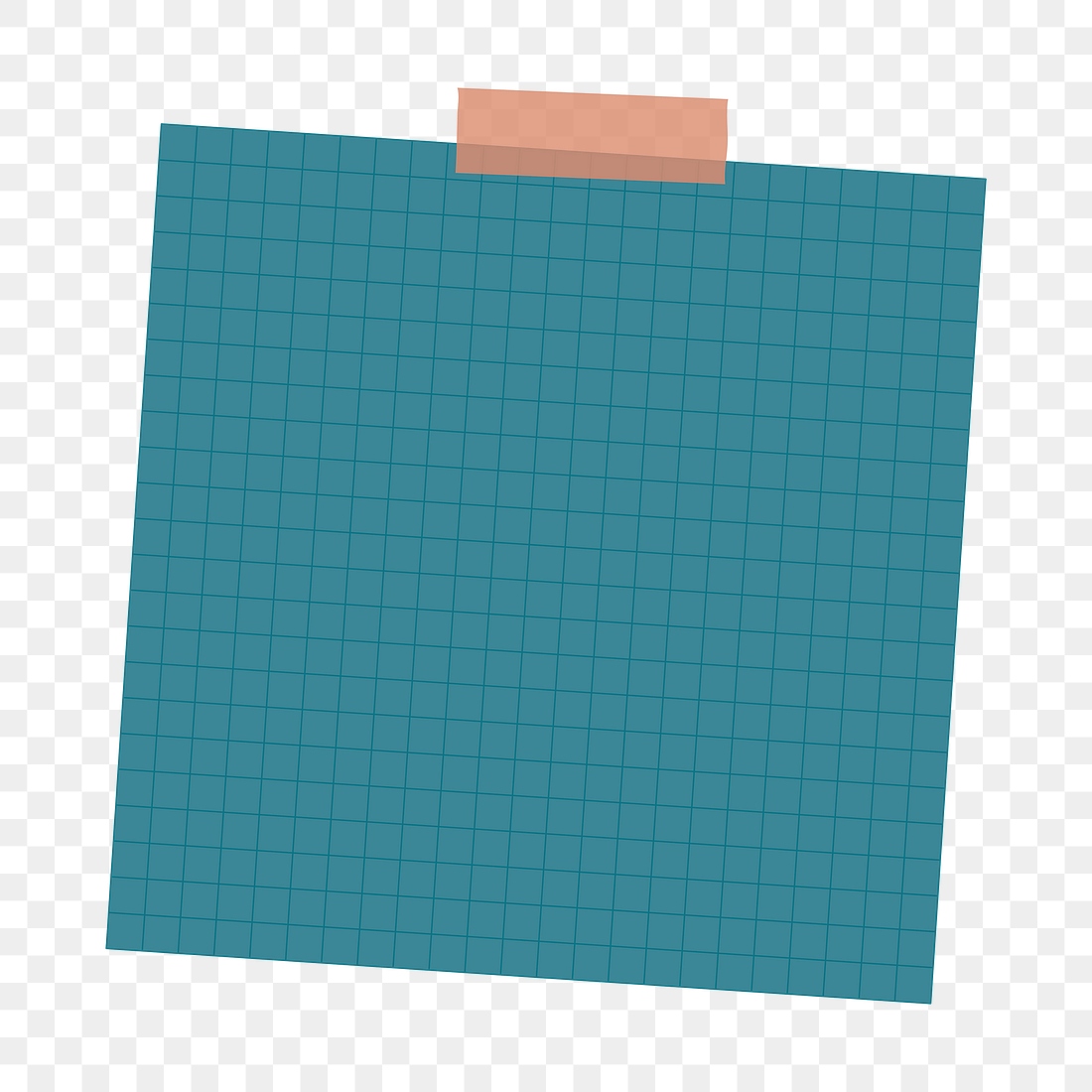 Dark blue grid notepaper sticker | Premium PNG Sticker - rawpixel