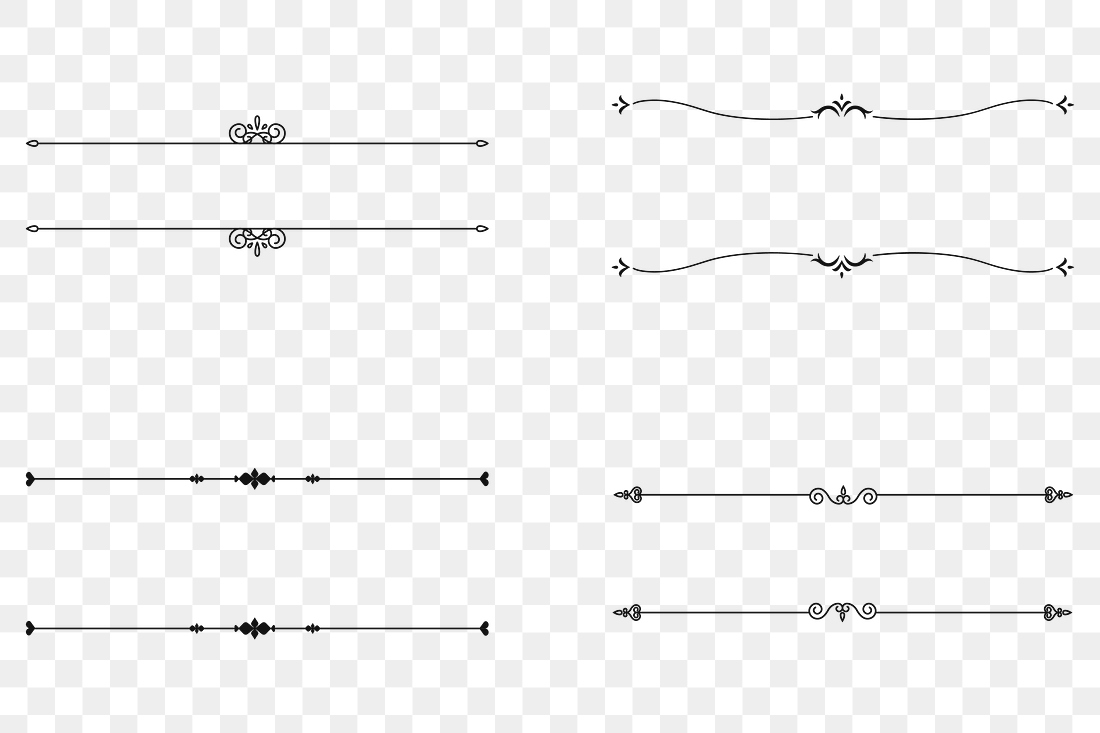 Vintage line frame collection transparent | Premium PNG - rawpixel