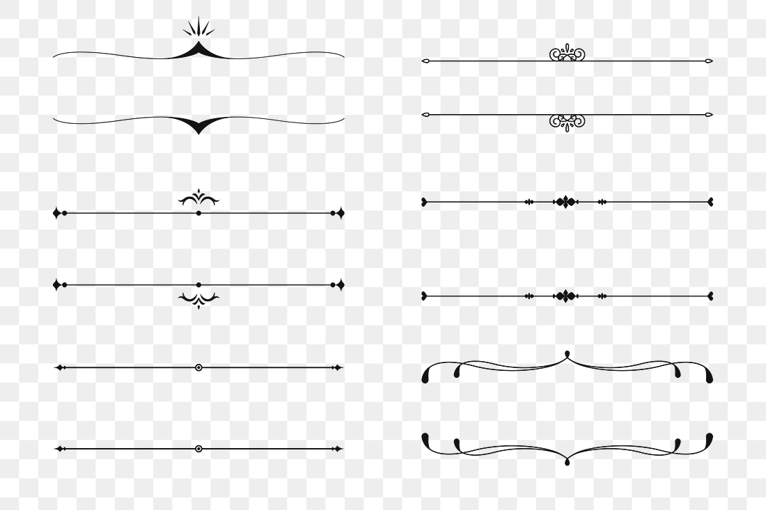 Vintage line frame collection transparent | Premium PNG - rawpixel
