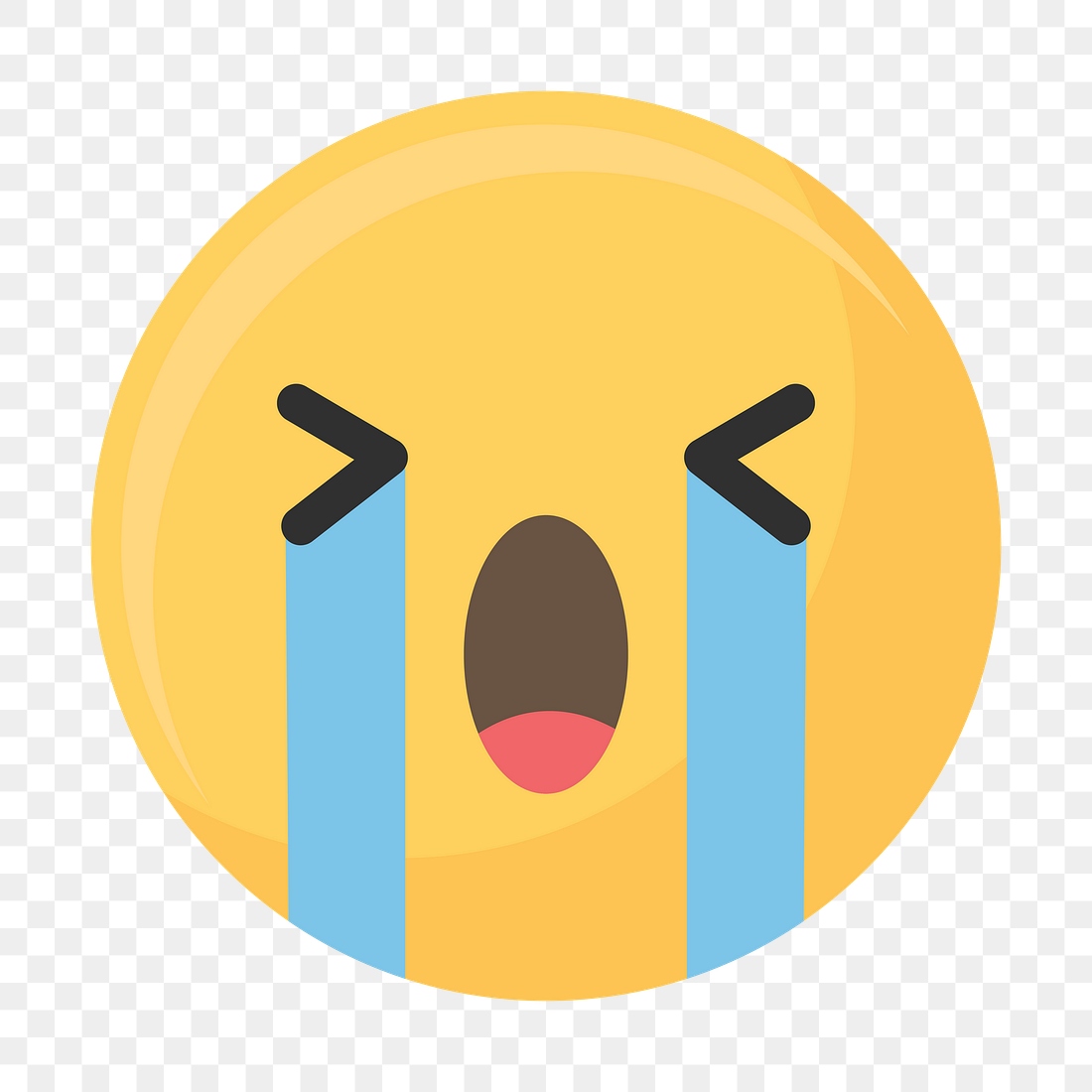 Crying face emoticon symbol transparent | Premium PNG Sticker - rawpixel
