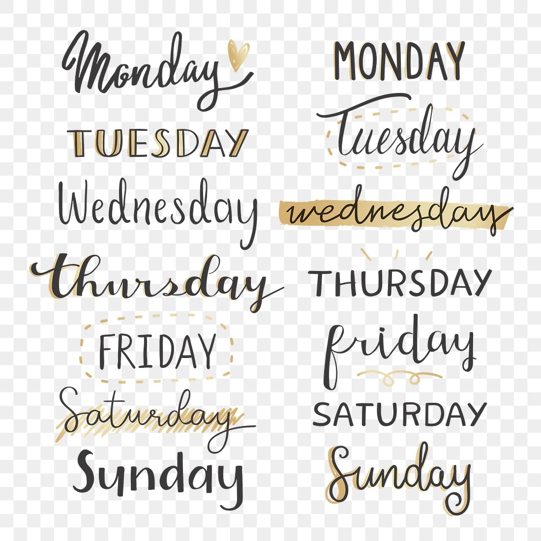 Daily png calligraphy transparent background | Free PNG - rawpixel
