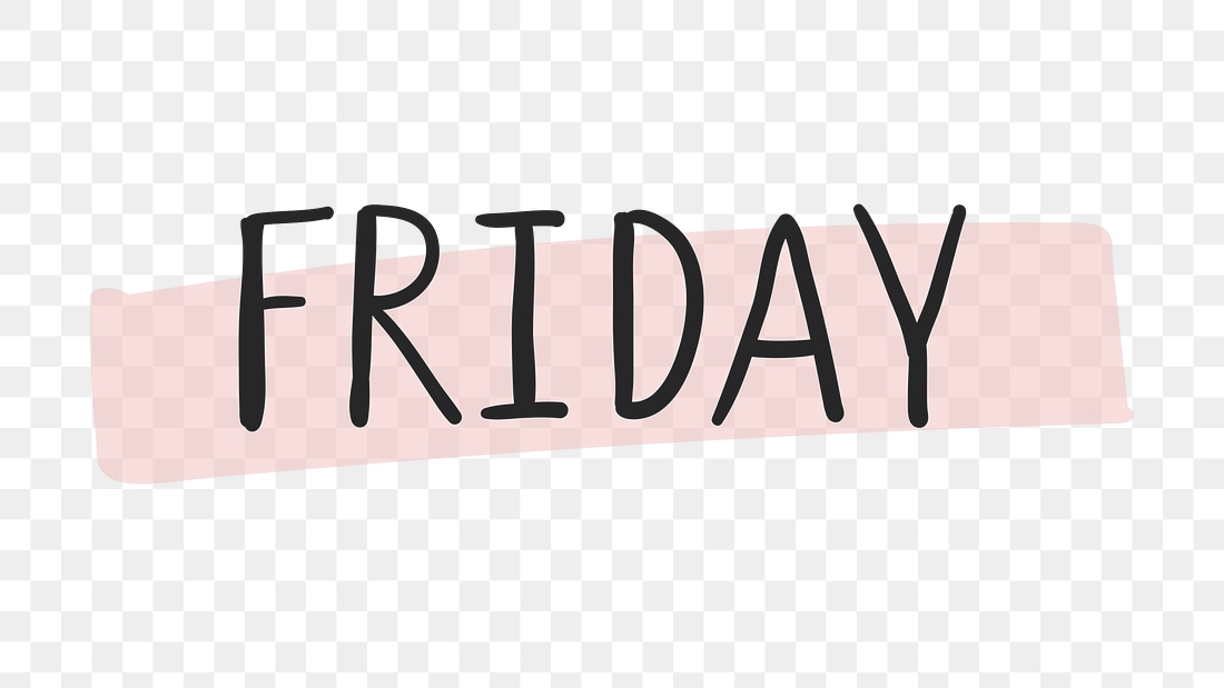 PNG Friday hand drawn word | Premium PNG Sticker - rawpixel