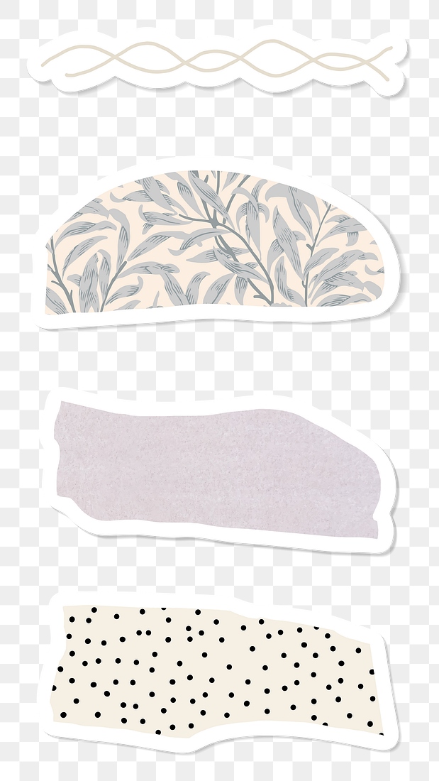 Patterned banner set transparent png | Premium PNG - rawpixel