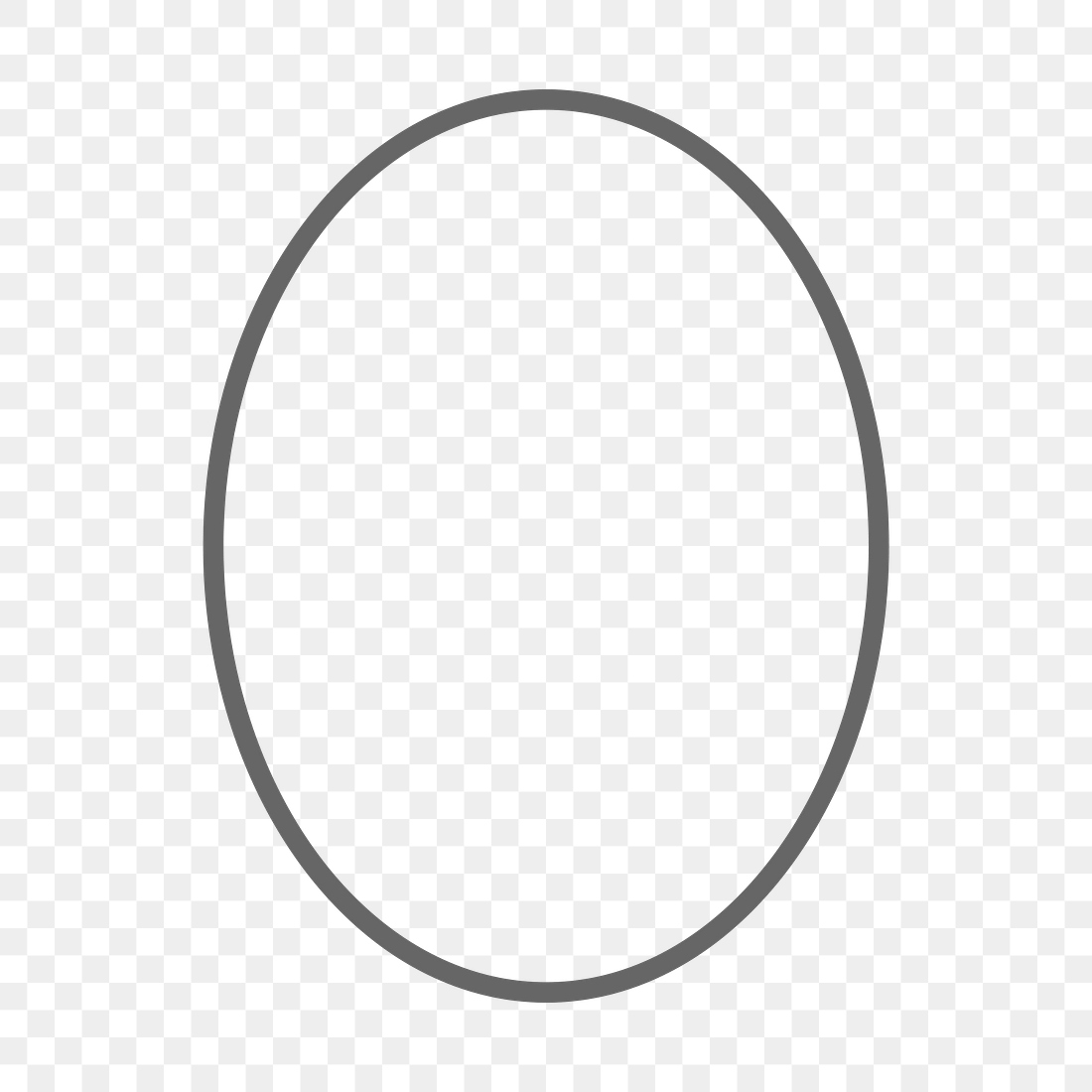 Stroke oval geometric shape transparent | Premium PNG - rawpixel