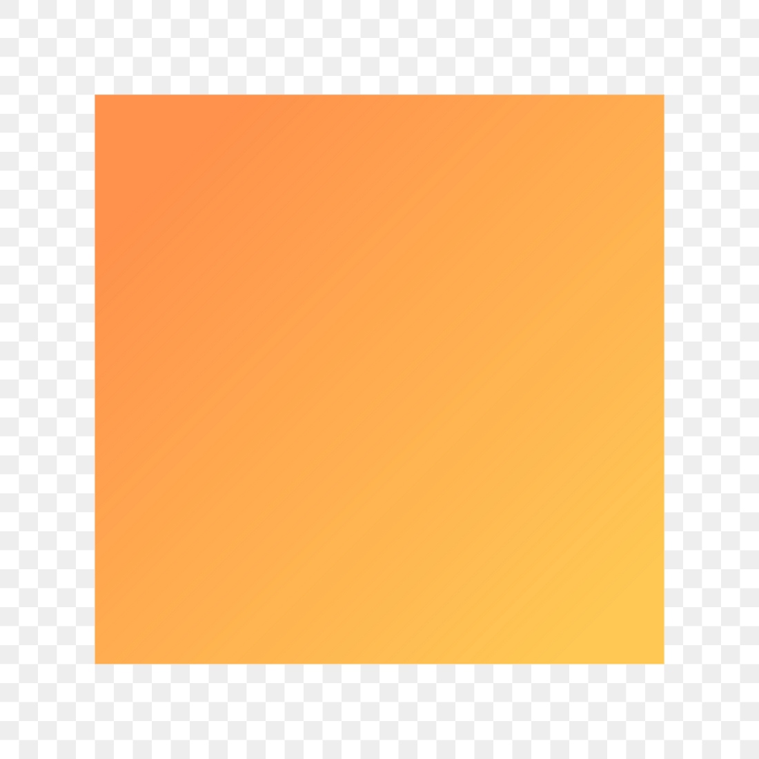 Yellow gradient square geometric shape | Premium PNG Sticker - rawpixel