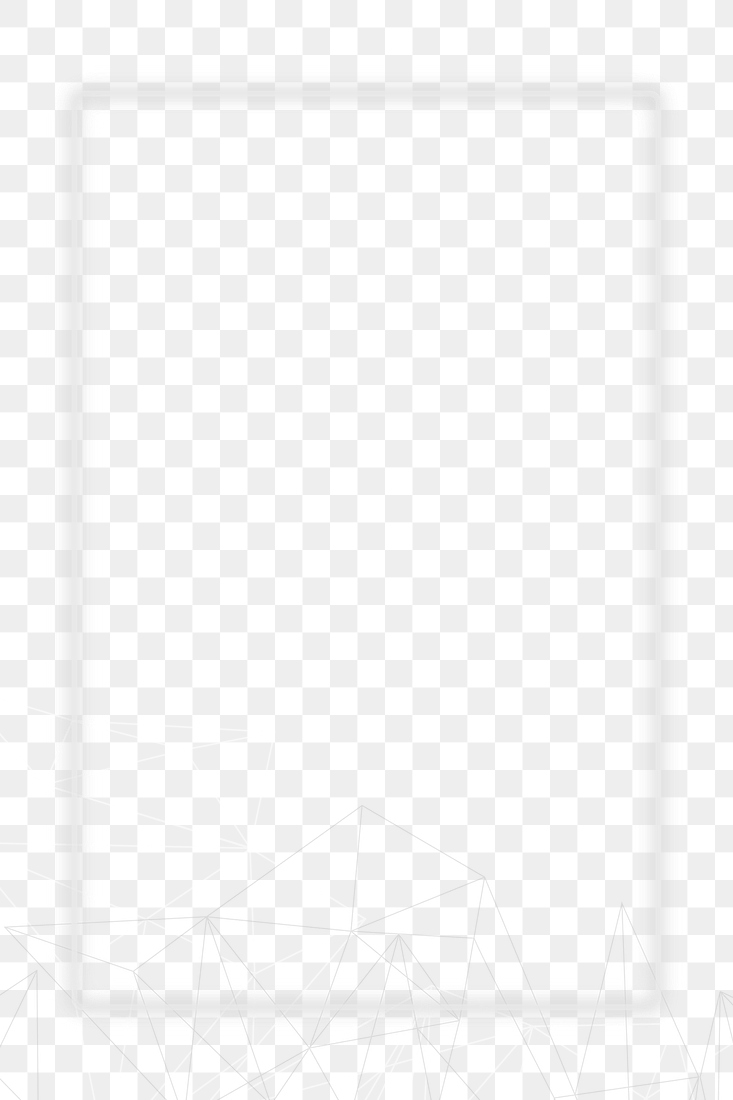 Gray frame polygon pattern transparent | Premium PNG - rawpixel