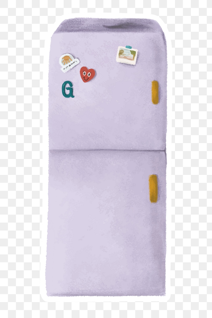 A refrigerator with magnets sticker | Premium PNG Sticker - rawpixel