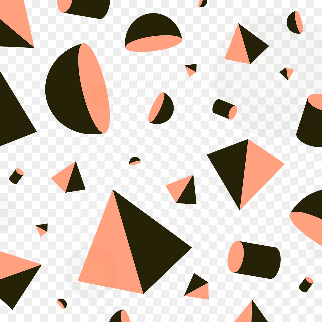 Pink black geometrical shapes transparent | Premium PNG - rawpixel