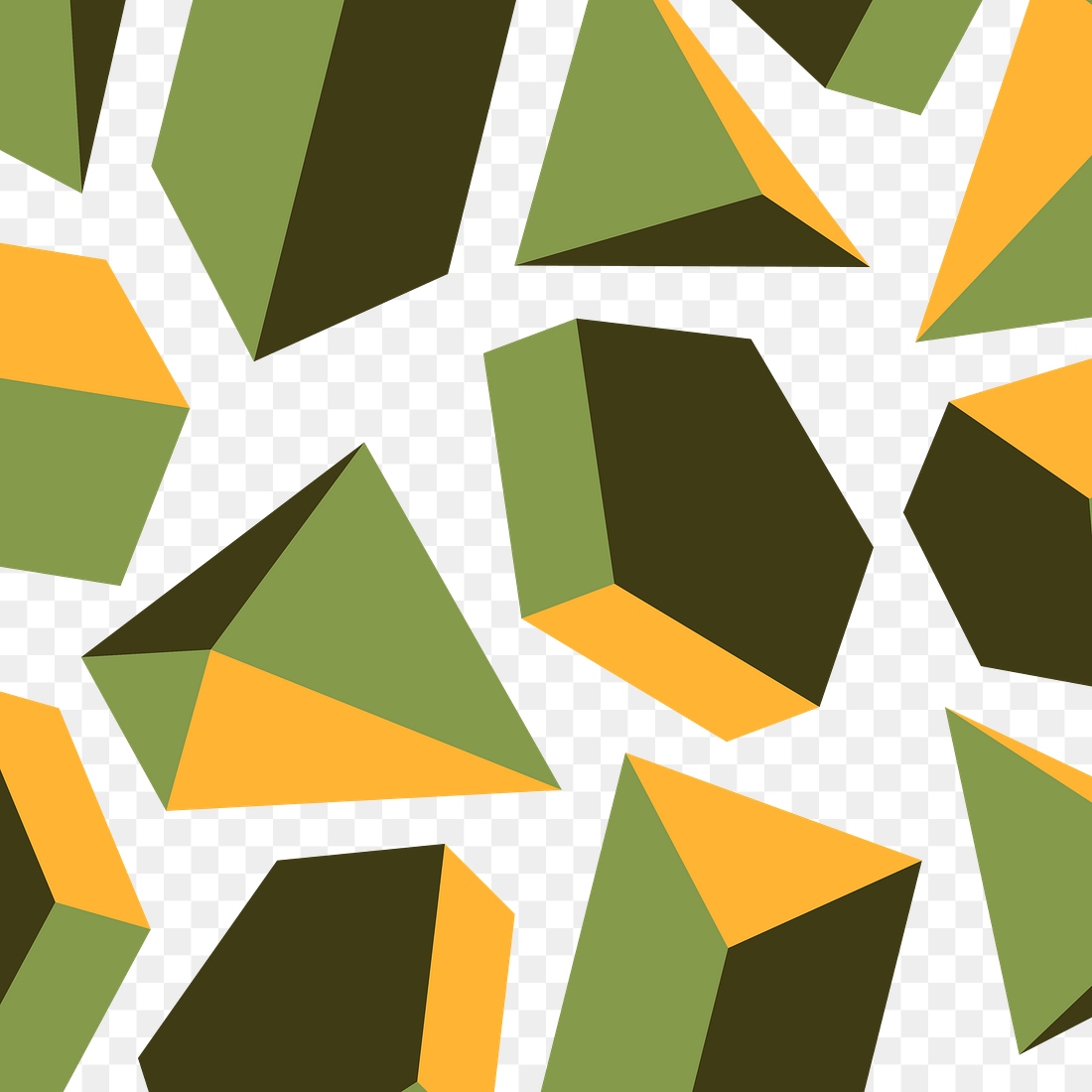 Retro green geometrical pattern transparent | Premium PNG - rawpixel