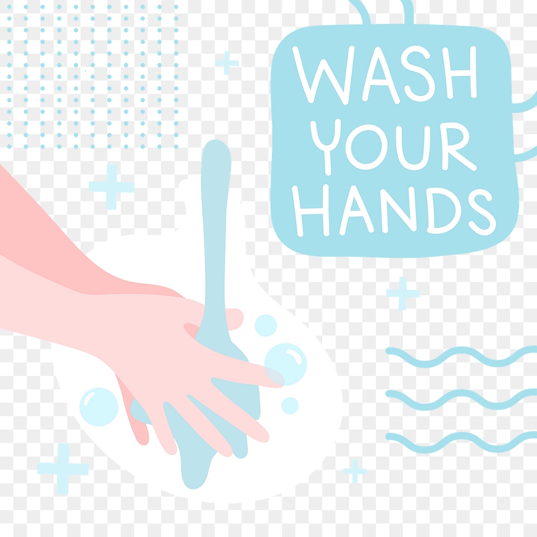 Wash your hands sanitary message | Free PNG Sticker - rawpixel