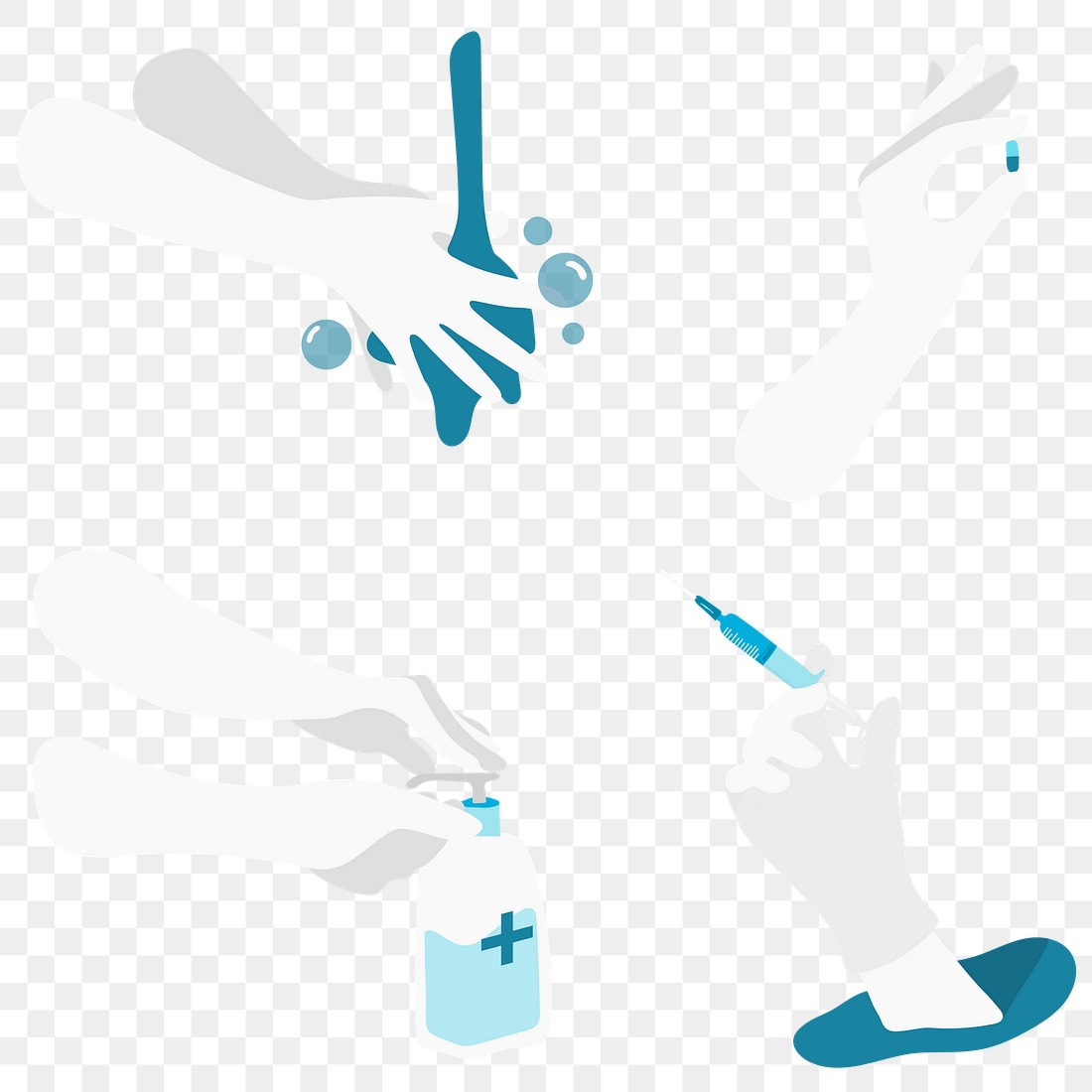 Virus spread prevention design element | Premium PNG - rawpixel