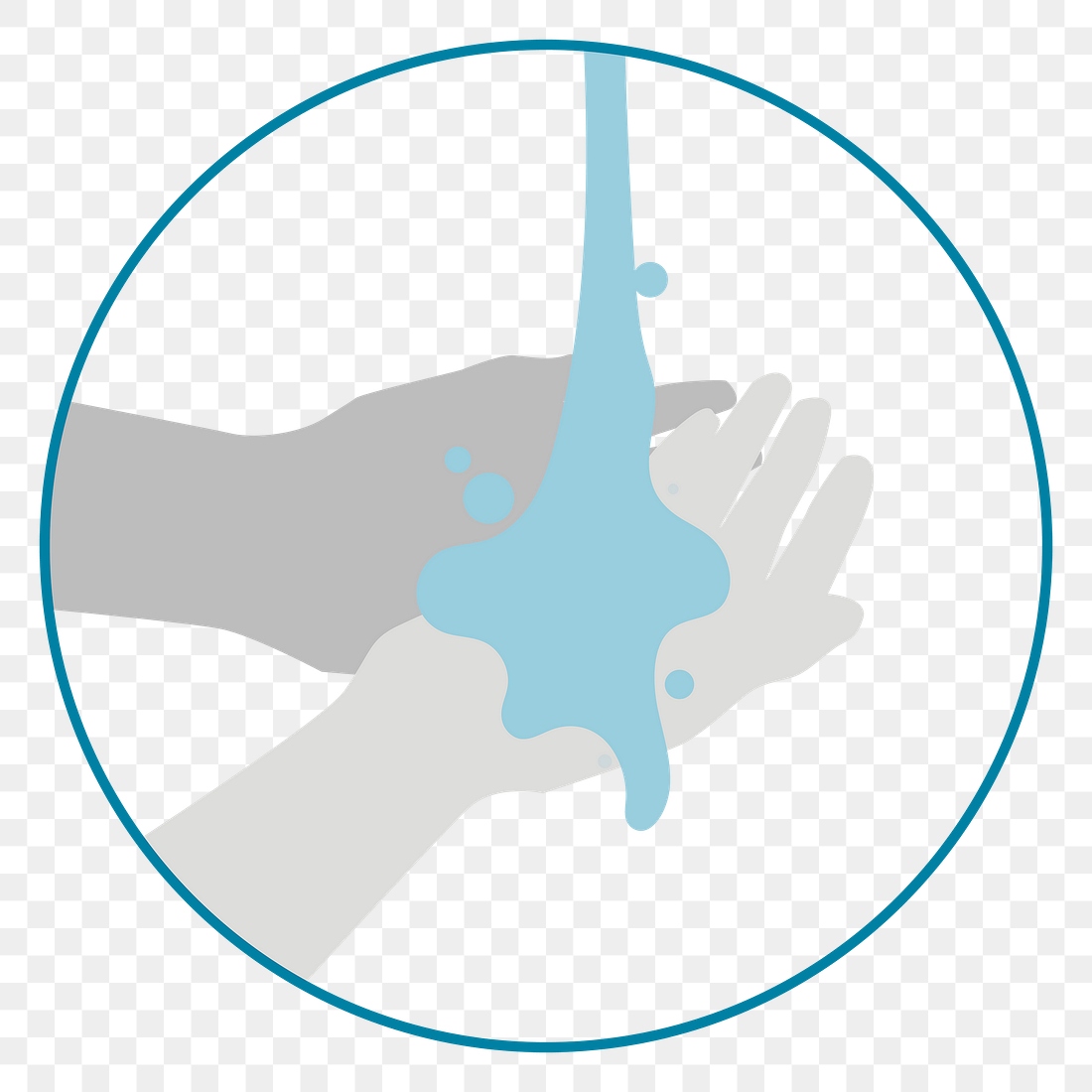 Hand washing procedure disinfect covid | Premium PNG Sticker - rawpixel