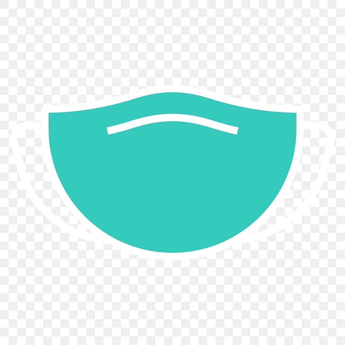 Green face mask element transparent | Premium PNG Sticker - rawpixel