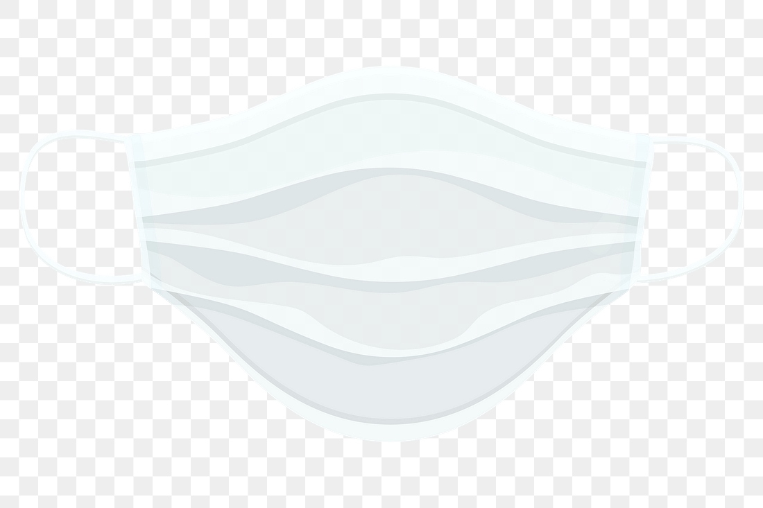 Surgical face mask element transparent | Premium PNG Sticker - rawpixel
