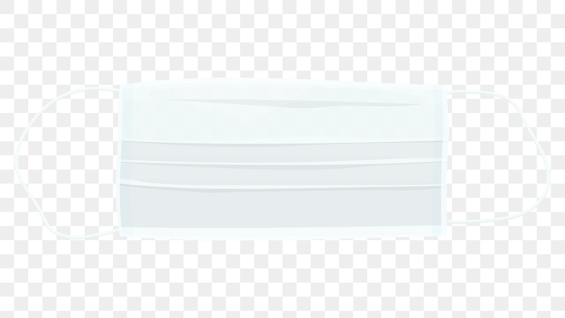 Surgical face mask element transparent | Premium PNG Sticker - rawpixel