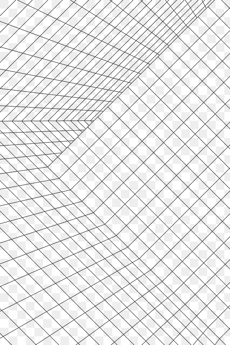 3D grid wireframe grid room | Premium PNG - rawpixel